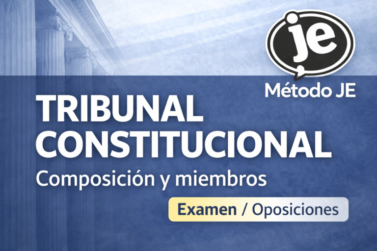 Tribunal Constitucional: composición, miembros y preguntas tipo test